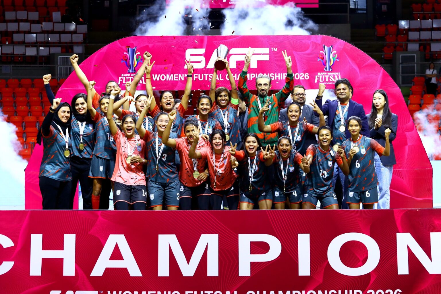 Bangladesh Crowned Champions of the Inaugural SAFF Women’s Futsal ...